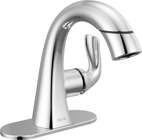 Single Handle Pull-Down Bathroom Faucet in Chrome 15840LF-PD | Delta Faucet