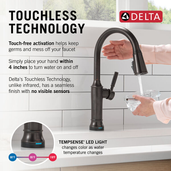 Touch2O® Technology Kitchen Faucet with Touchless Technology in ...