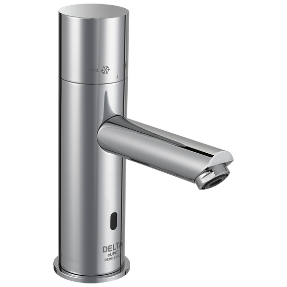 Thermostatic Electronic Lavatory Faucet Battery-Operated in Chrome DEMD ...