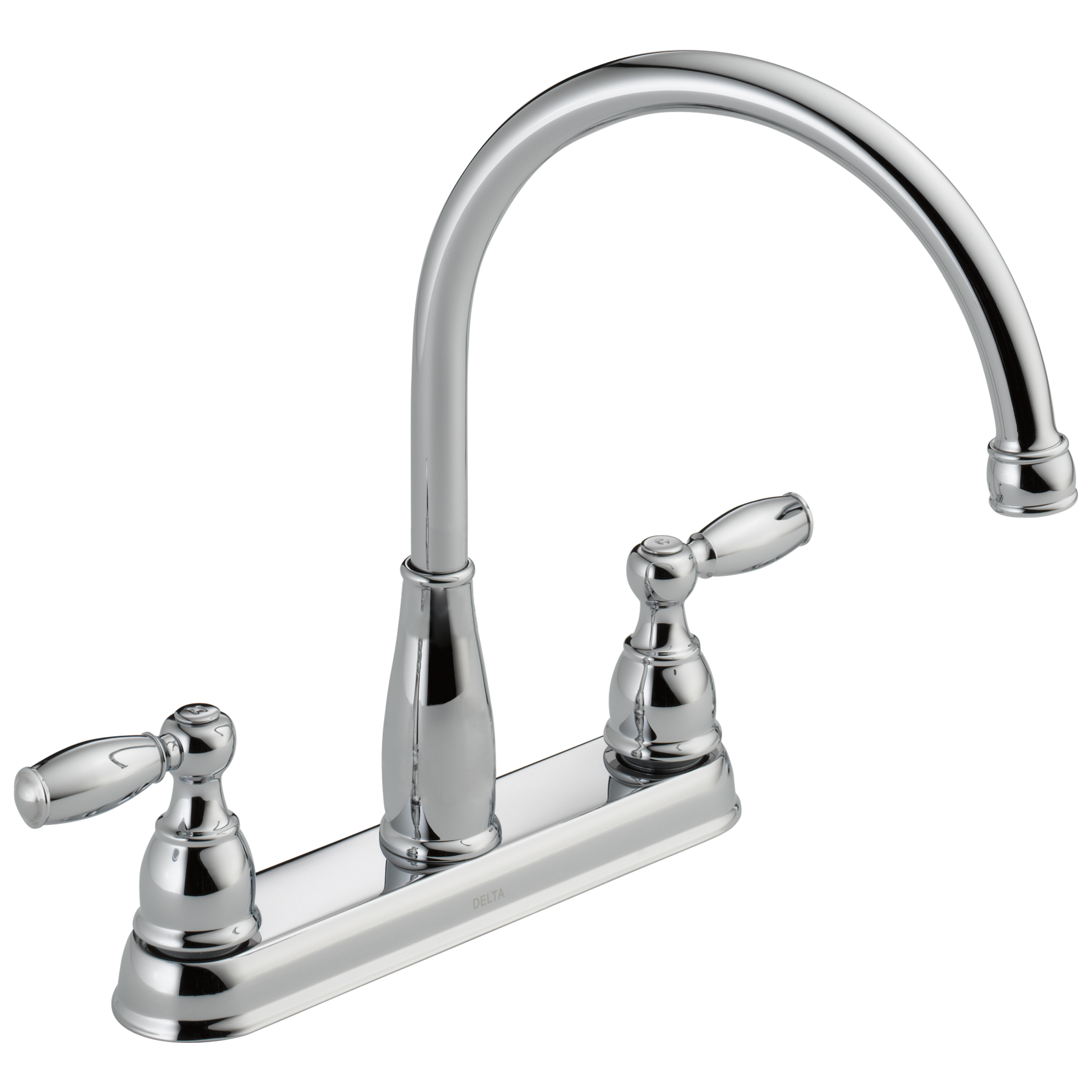 Two Handle Kitchen Faucet (Recertified) in Chrome 21987LF-R | Delta Faucet