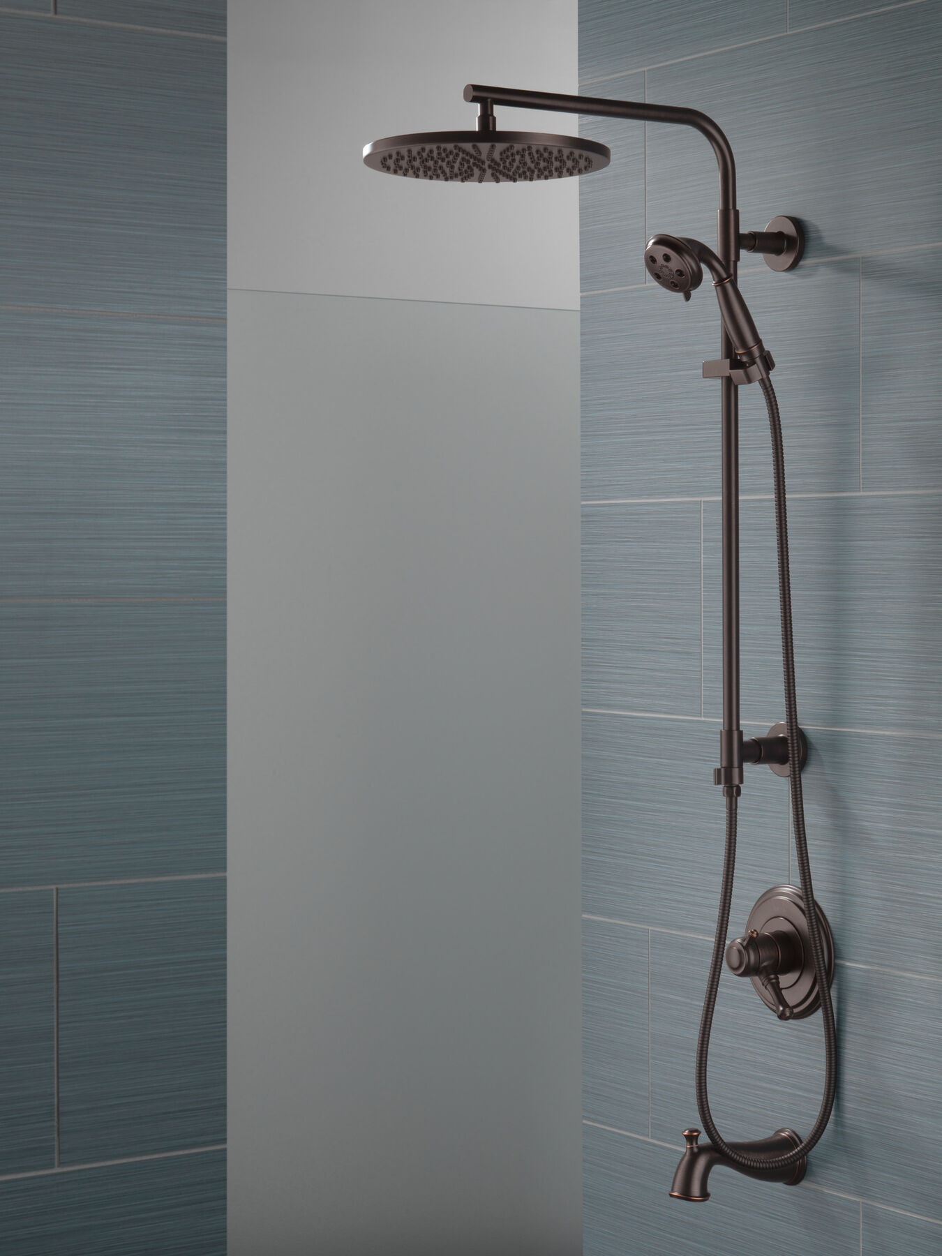 Shower Column 26" Round in Venetian Bronze 58820-RB | Delta Faucet