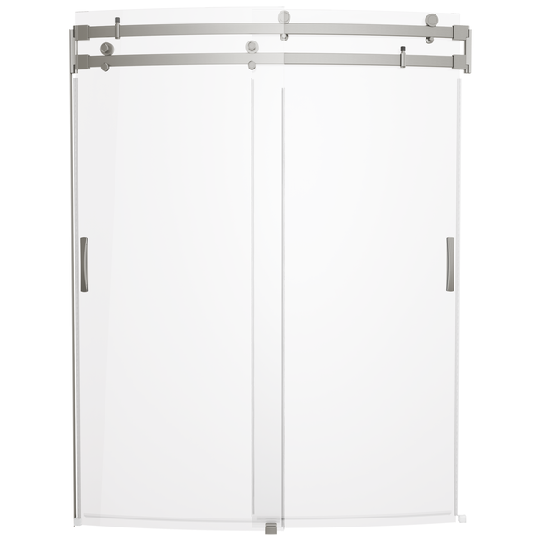 60"x32" Classic 500 Curved Shower Door in Stainless B12565-6032-SS ...