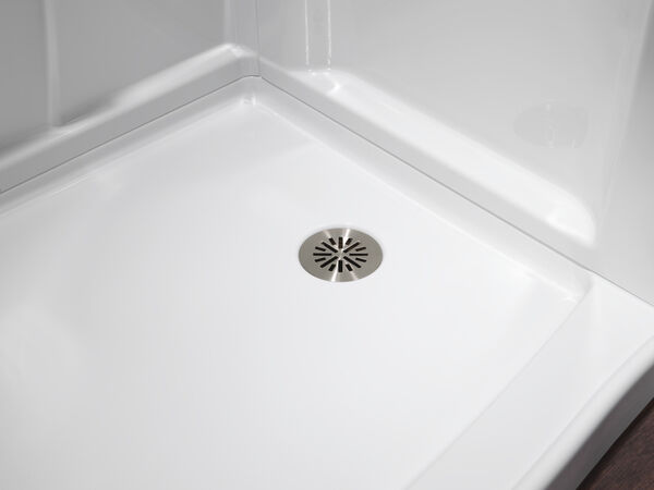 4" Prefab Round Shower Drain in Stainless DT051411-SS | Delta Faucet
