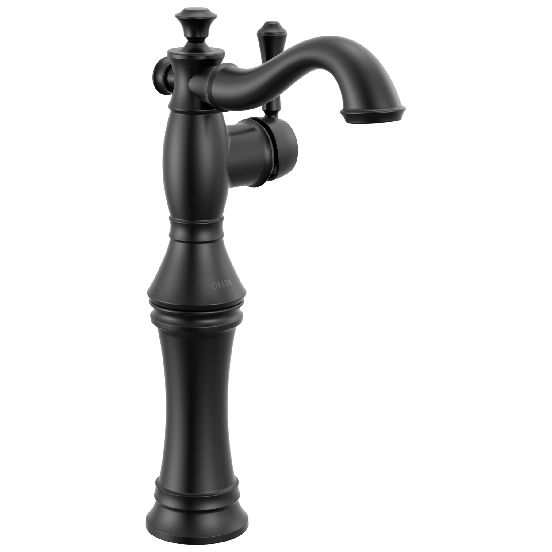 Single Handle Vessel Bathroom Faucet in Matte Black 797LF-BL | Delta Faucet