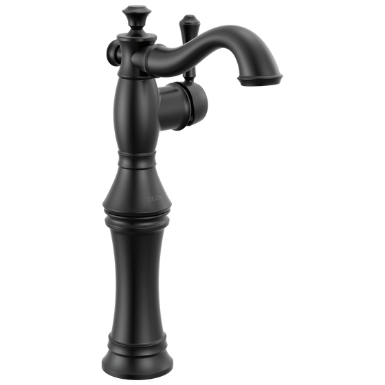 Single Handle Vessel Bathroom Faucet in Matte Black 797LF-BL | Delta Faucet