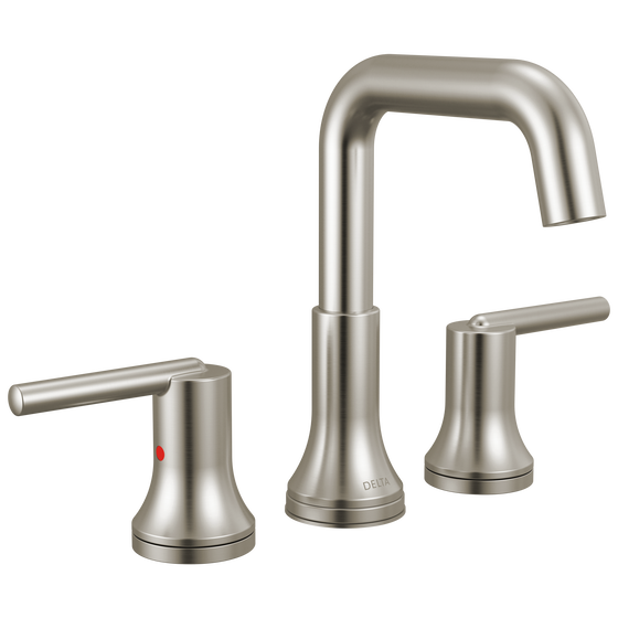 Two Handle Widespread Bathroom Faucet in Stainless 3554-SSMPU-DST | Delta Faucet