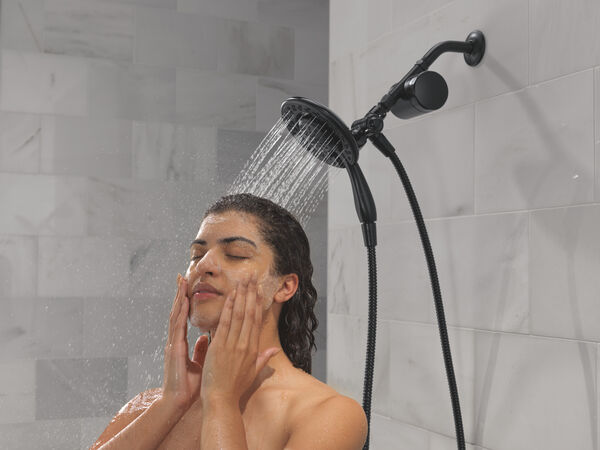 Shower Filter Attachment with 4-Setting In2ition® in Matte Black ...