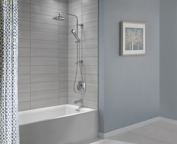 Emerge® 26" Round Shower Column in Lumicoat Chrome 58820-PR | Delta Faucet