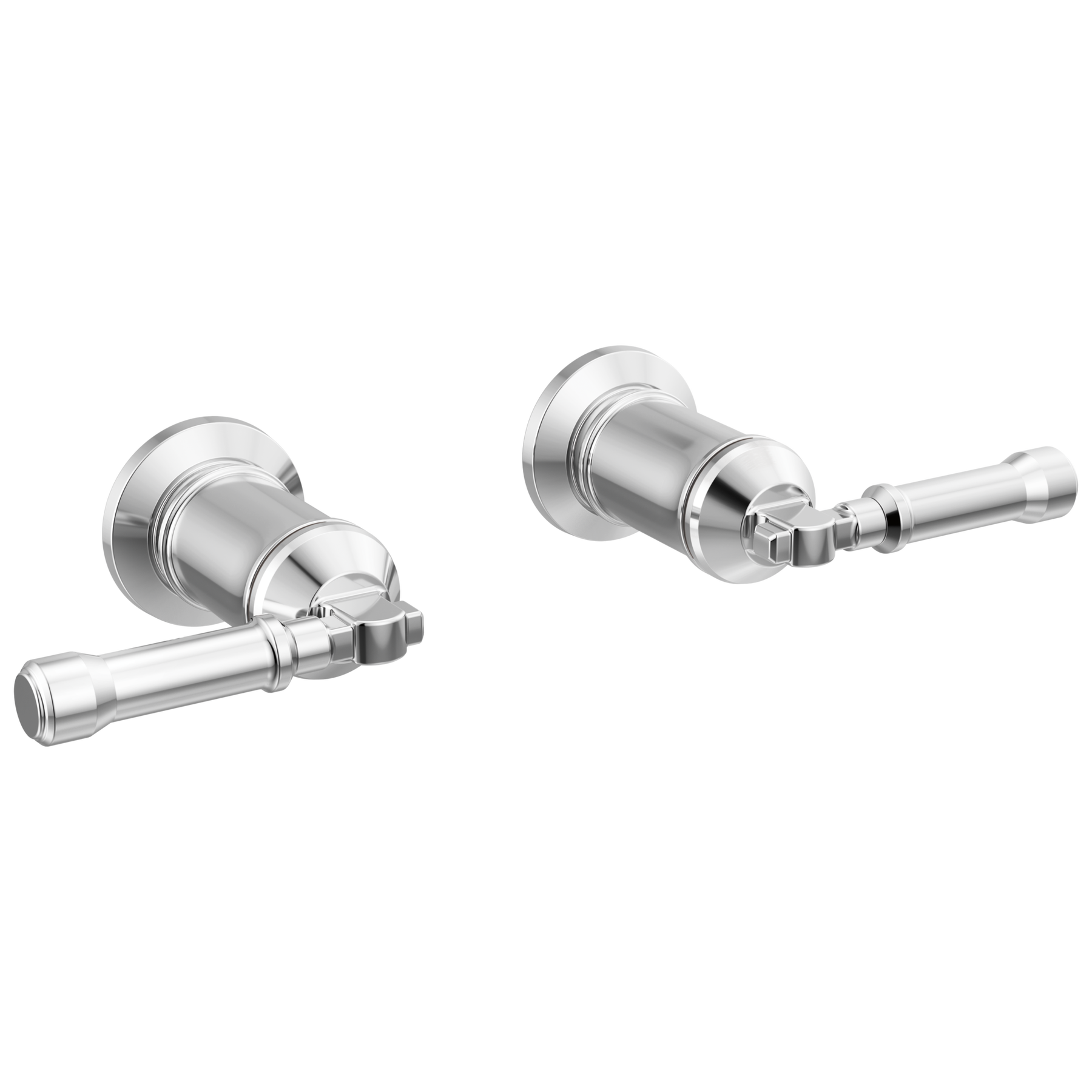 Wall Mount Bathroom Faucet Handle Kit-Lever in Lumicoat® Chrome H585-PR ...