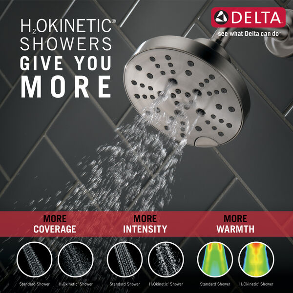 17S Tub Shower Trim with H2OKinetic in Lumicoat® Stainless T17472-SS-PR ...