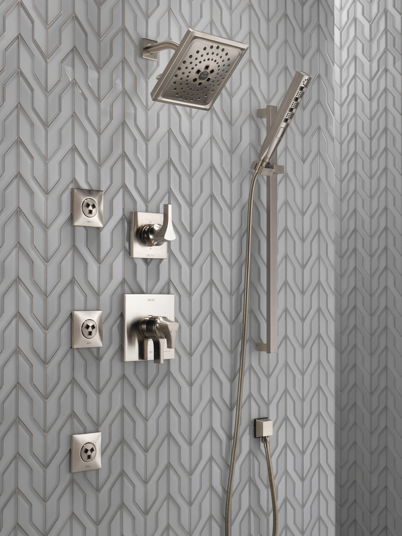 Square Wall Elbow for Hand Shower in Stainless 50570-SS | Delta Faucet