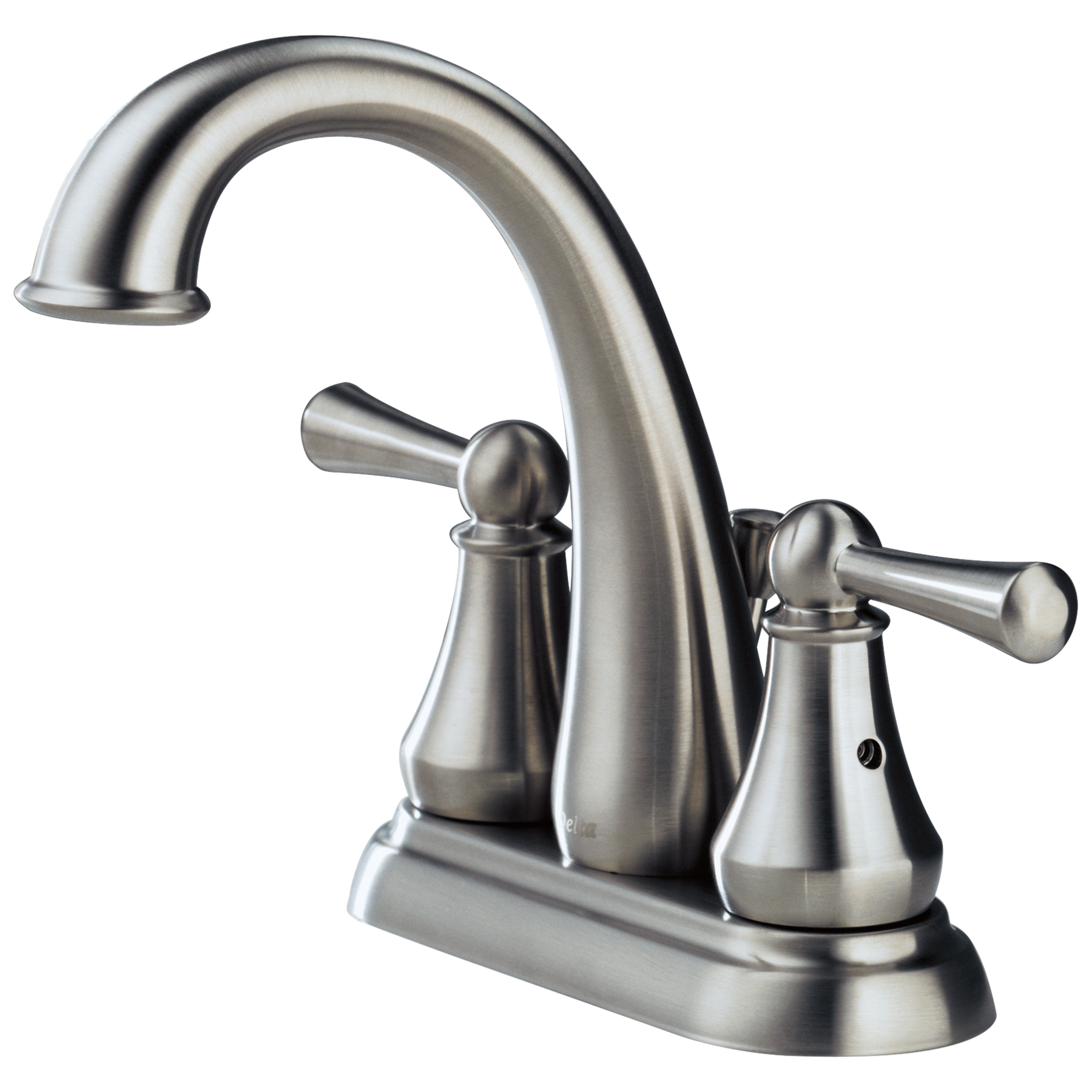 Two Handle Centerset Bathroom Faucet in Stainless 25901LF-SS | Delta Faucet