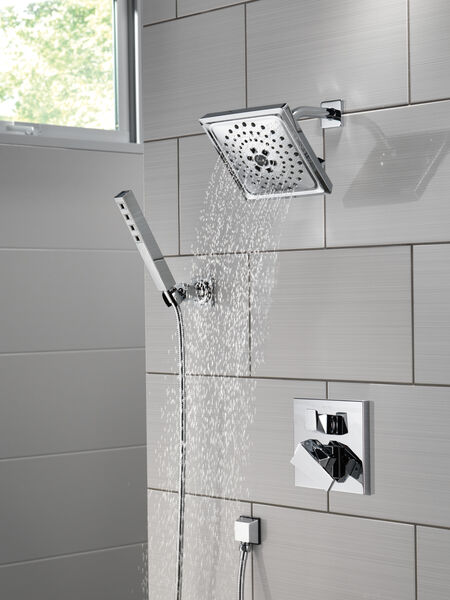 Square Wall Elbow for Hand Shower in Lumicoat Chrome 50570-PR | Delta ...