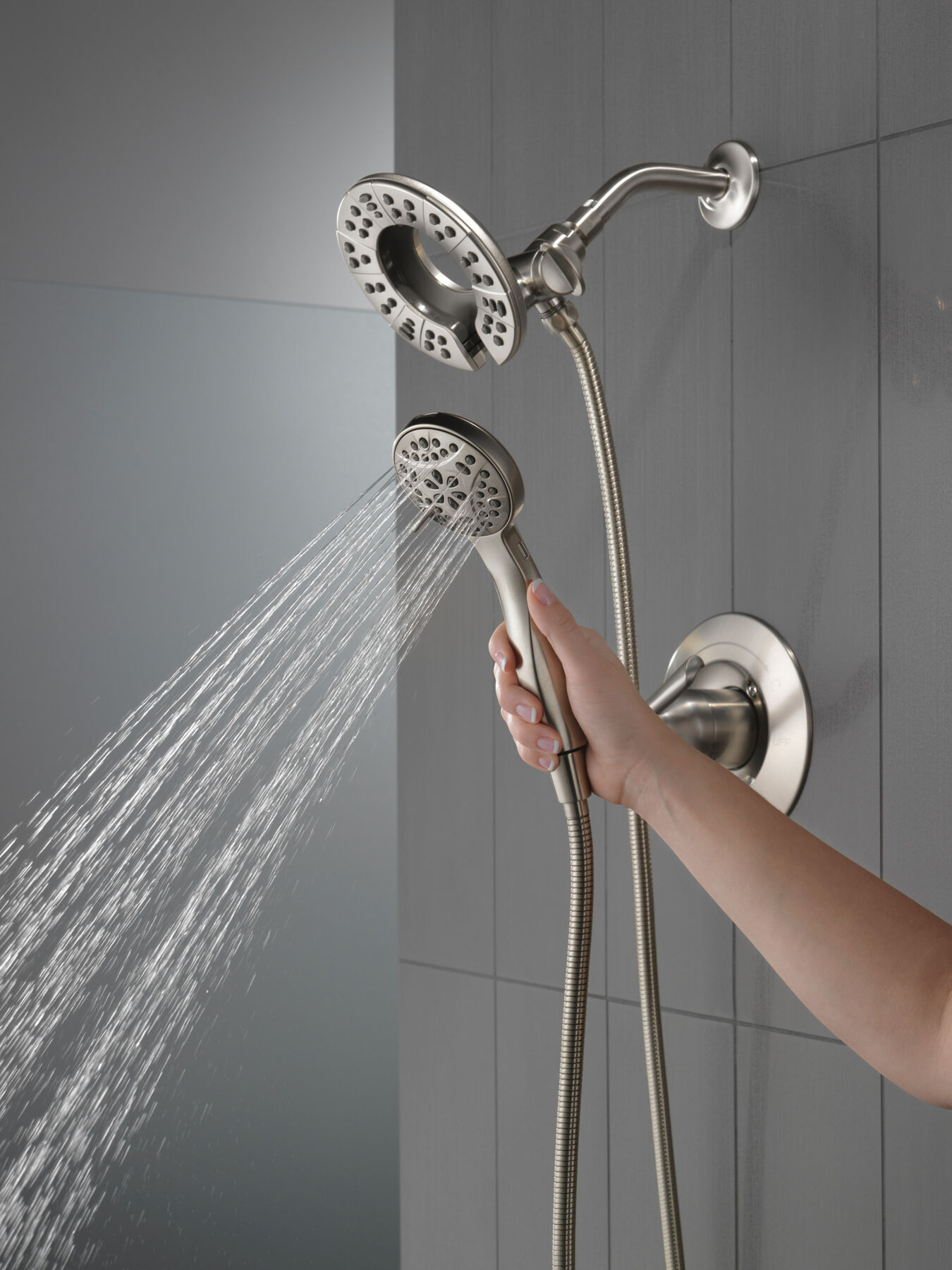 14 Series Shower Trim with In2ition® in Spotshield Brushed Nickel ...