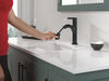 Single Handle Pull-Down Bathroom Faucet in Matte Black 15749LF-BLPD | Delta Faucet