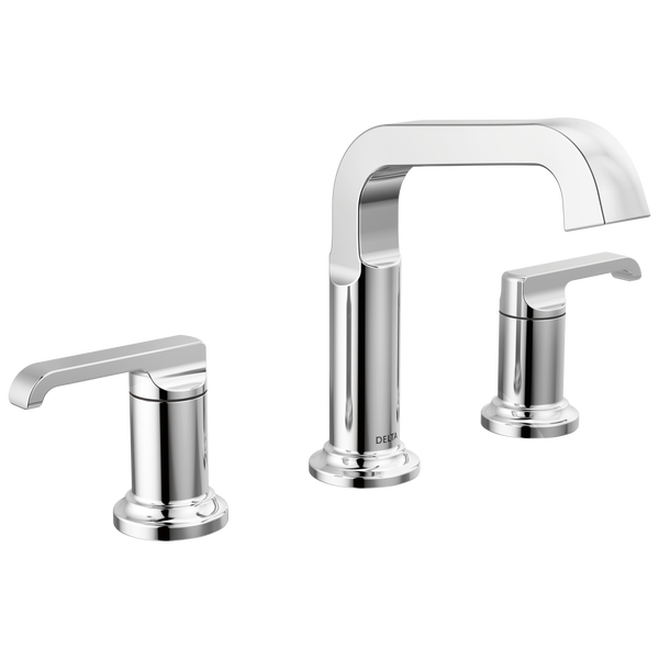Two Handle Widespread Bathroom Faucet (Recertified) in Lumicoat® Chrome 35589-PR-DST-R | Delta ...