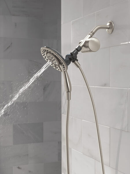 Shower Filter Attachment with 4-Setting In2ition® in Spotshield Brushed ...