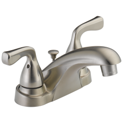 Two Handle Centerset Bathroom Faucet (Recertified) in Stainless B2596LF ...