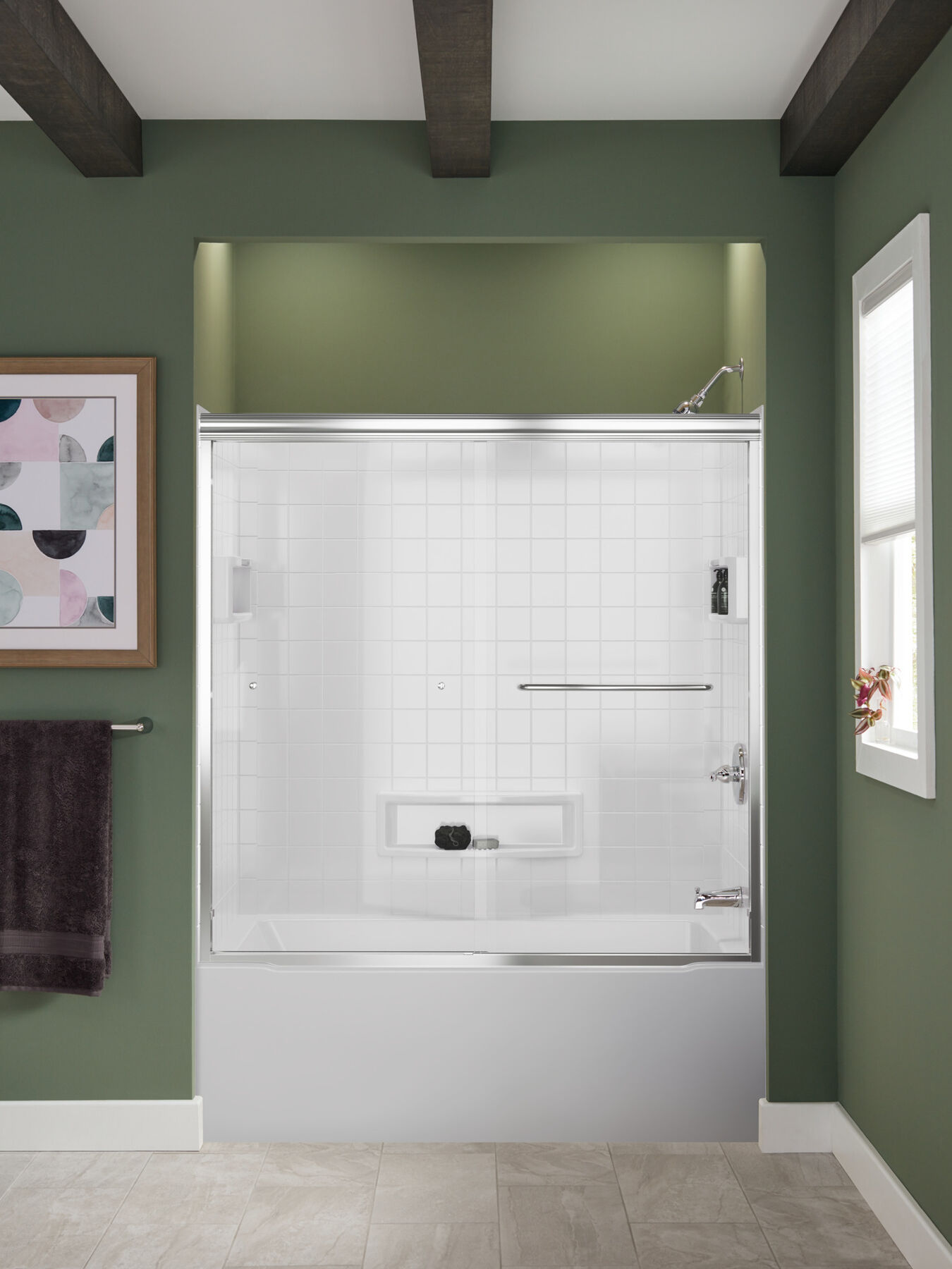 Single Handle Tub and Shower in Chrome B114900C | Delta Faucet