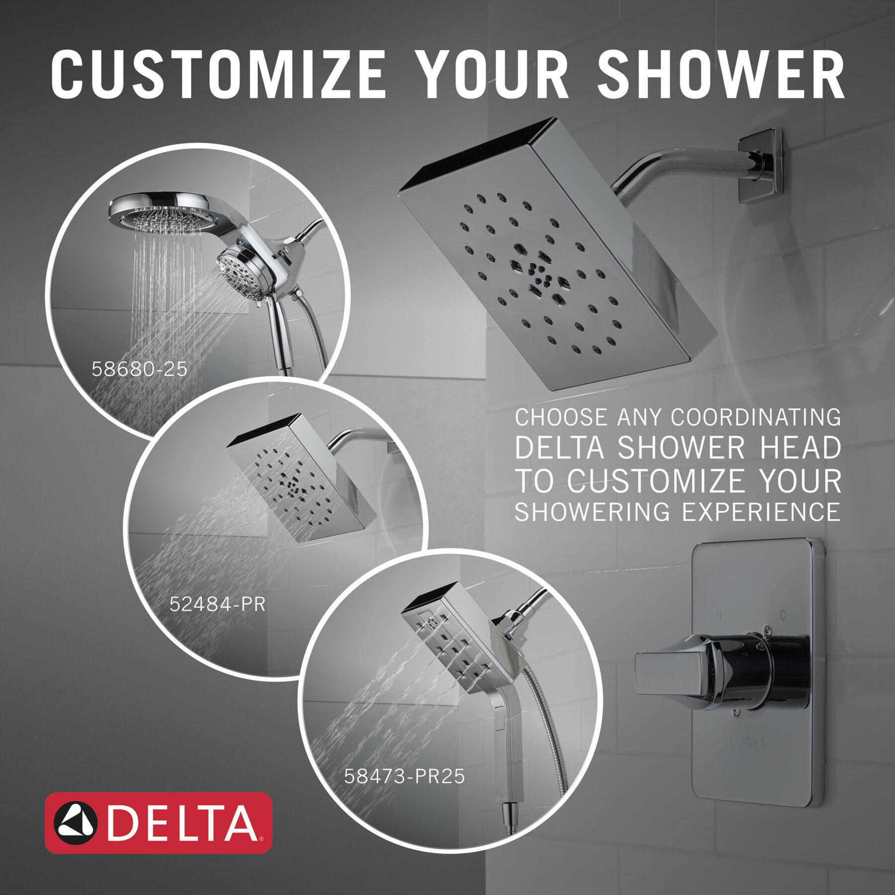 Monitor 14 Series Tub & Shower - Less Head in Chrome T14437-LHD | Delta ...