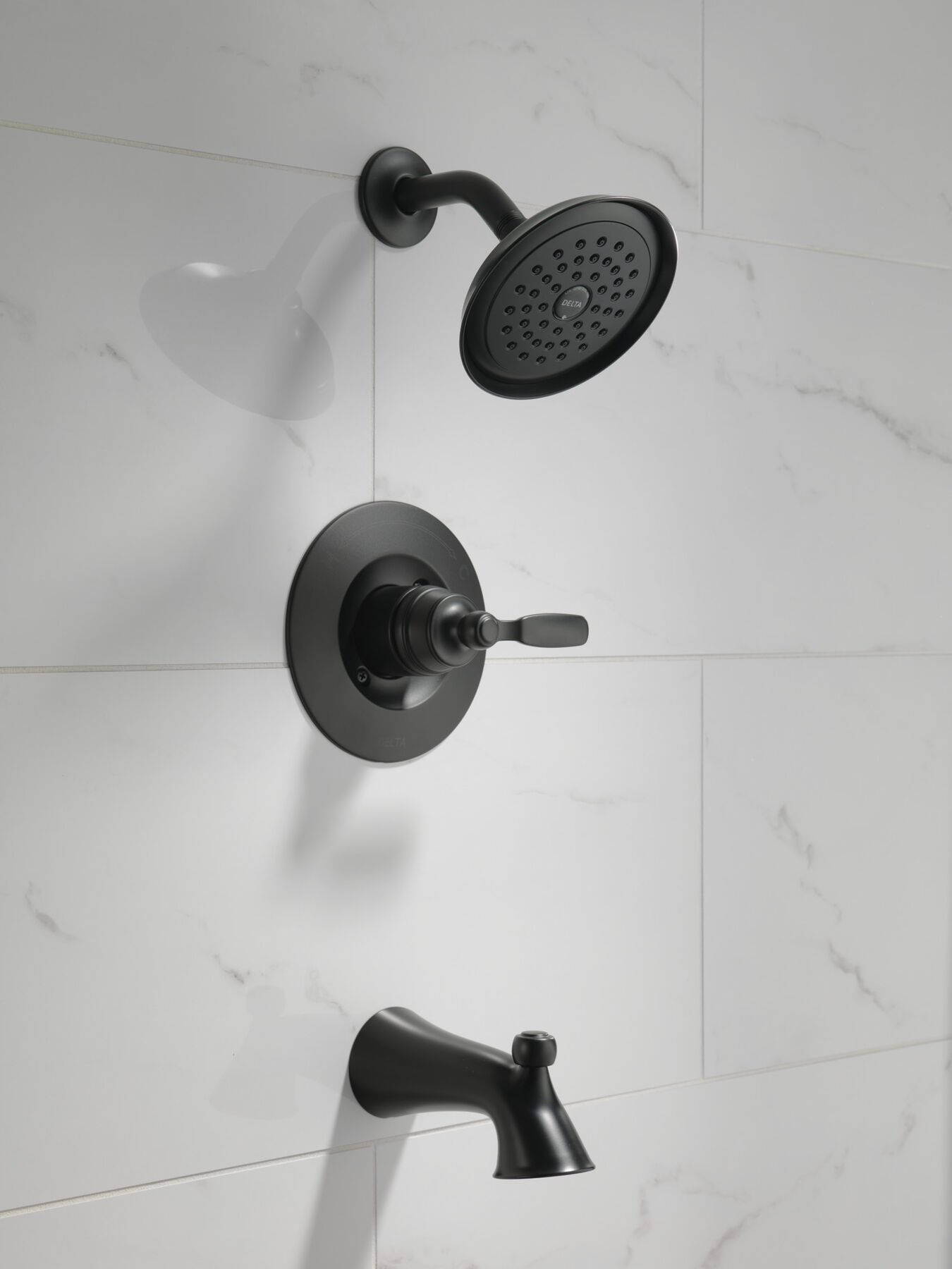Tub & Shower Trim in Matte Black T14432-BL | Delta Faucet
