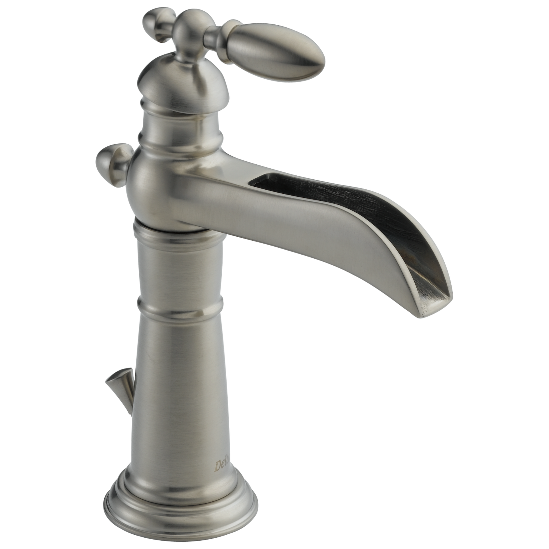 Single Handle Channel Bathroom Faucet in Stainless 554LF-SS | Delta Faucet