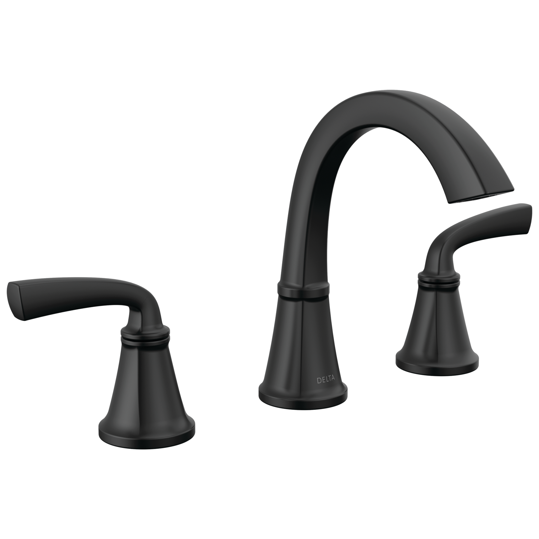 Two Handle Widespread Bathroom Faucet in Matte Black 35864LF-BL | Delta Faucet