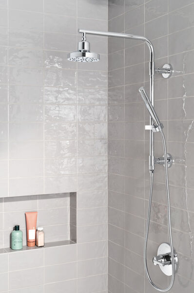 Emerge® 18" Round Shower Column in Lumicoat Chrome 58810-PR | Delta Faucet