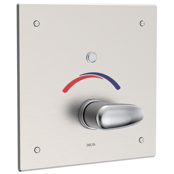 Electronic Shower Trim with Push Button Activator- Hardwire in Chrome ...