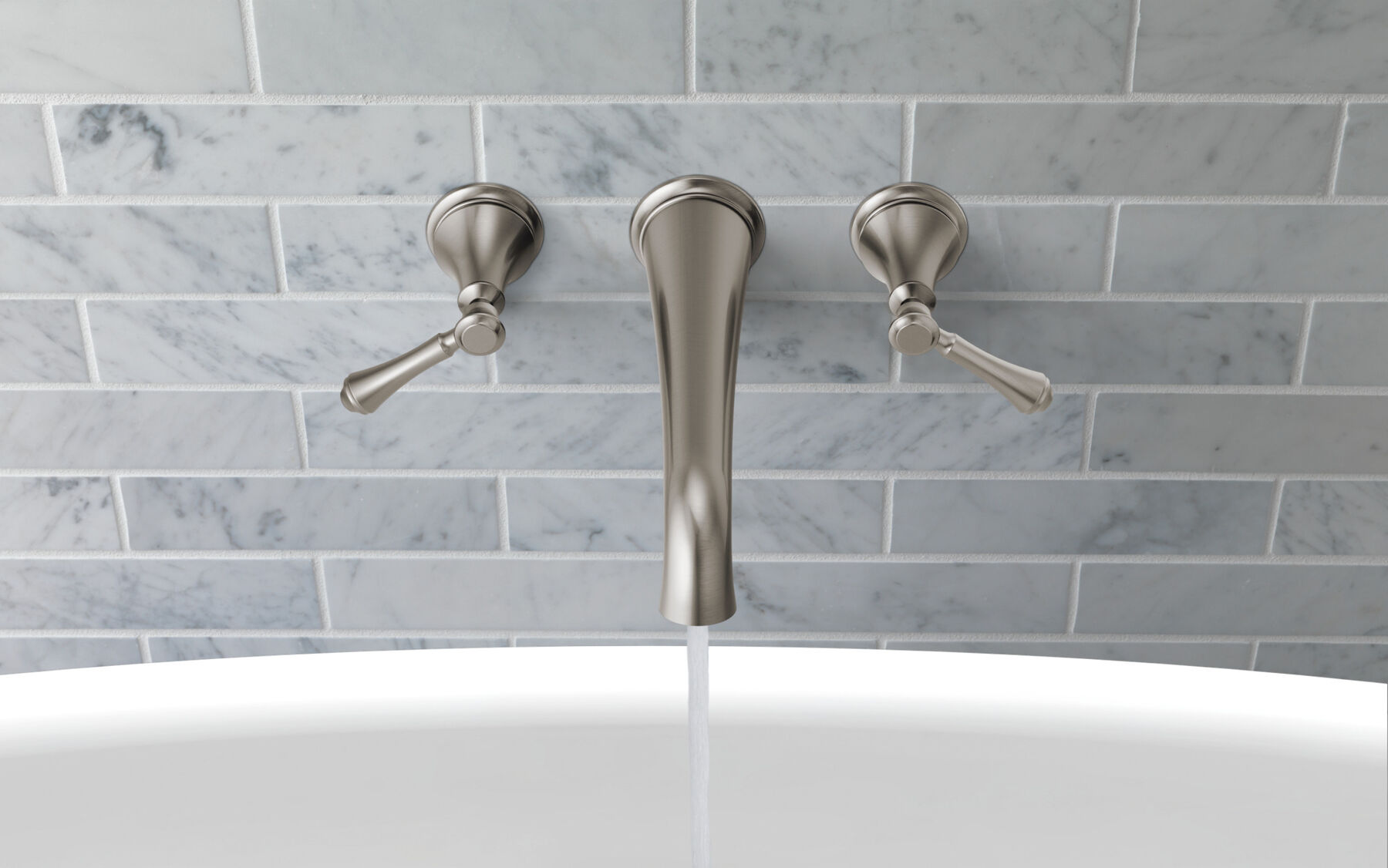 Wall Mounted Tub Filler (Recertified) in Stainless T5797-SSWL-R | Delta ...
