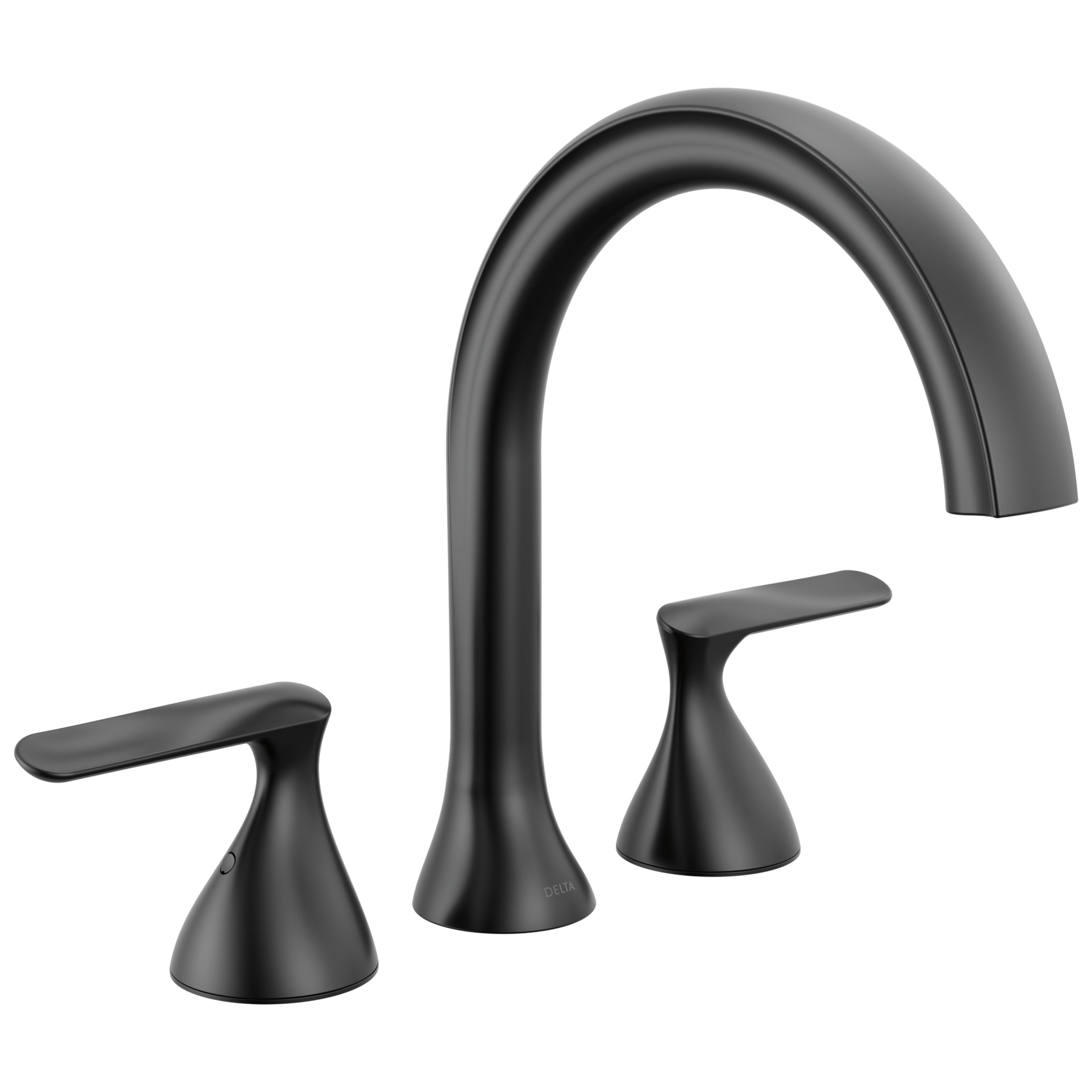 Three Hole Roman Tub Trim in Matte Black T2745-BL | Delta Faucet