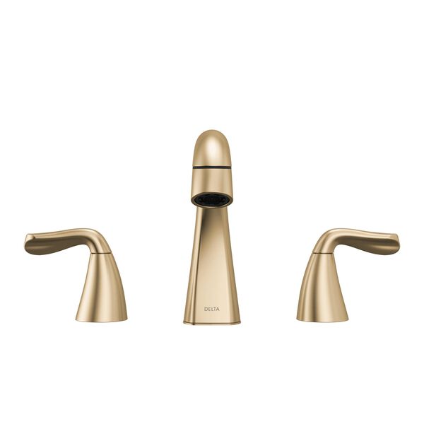 Two Handle Widespread Pull-Down Bathroom Faucet in Champagne Bronze 35840LF-CZPD | Delta Faucet
