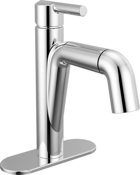Single Handle Pull-Down Bathroom Faucet in Chrome 15849LF-PD | Delta Faucet