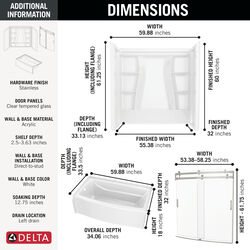 Shower Bases and Walls: One Piece Showers | Delta Faucet