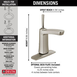 Single Handle Centerset Faucet (Recertified) in Spotshield Brushed ...