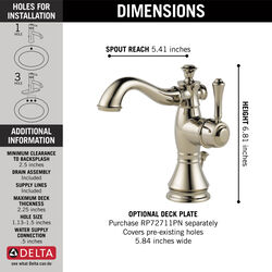 Single Handle Centerset Faucet (Recertified) in Spotshield Brushed ...