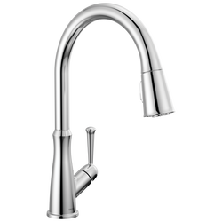 Single Handle Pull-Down Kitchen Faucet in Chrome 9110-DST | Delta Faucet