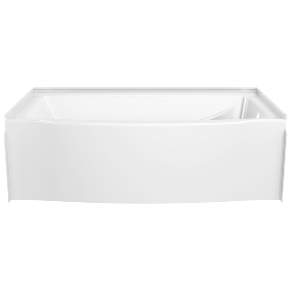 Classic 500 Curve Alcove Bathtub Right Drain 60x32" in High Gloss White ...