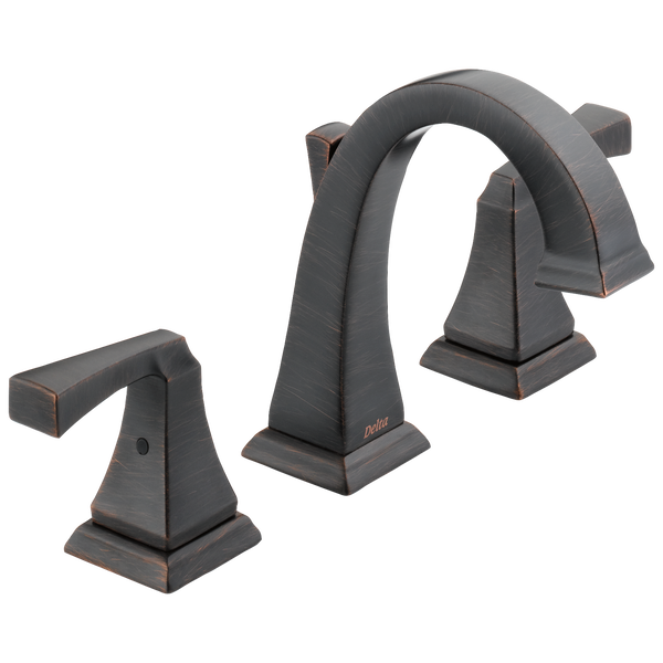 Two Handle Widespread Bathroom Faucet (Recertified) in Venetian Bronze 3551-RBMPU-DST-R | Delta ...