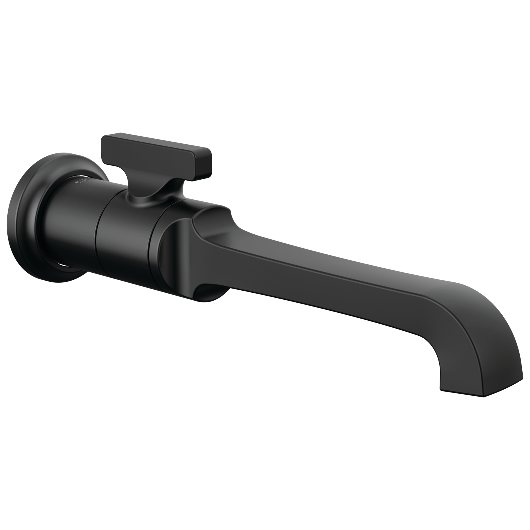 Single Handle Wall Mount Bathroom Faucet (Recertified) in Matte Black ...