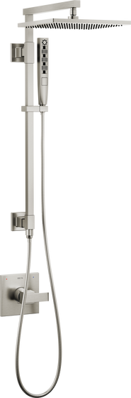 SH 2.5 GPM Raincan 12" 1S Metal (Recertified) in Lumicoat® Stainless ...