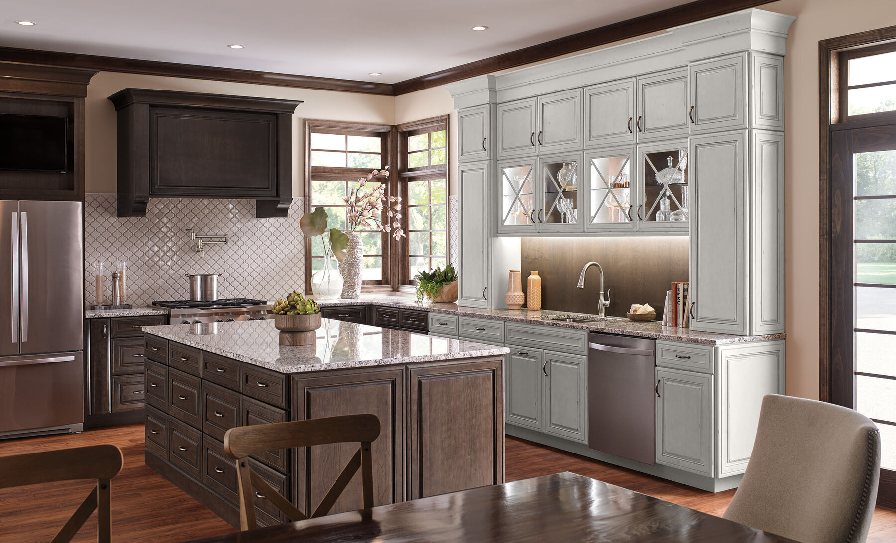 Traditional Wall Mount Pot Filler in Stainless 1177LF-SS | Delta Faucet