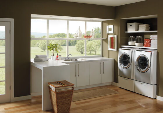 Two Handle Laundry Faucet in Chrome 2133LF | Delta Faucet