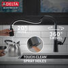 Single Handle Pull-Down Kitchen Faucet in Matte Black 9176-BL-DST ...