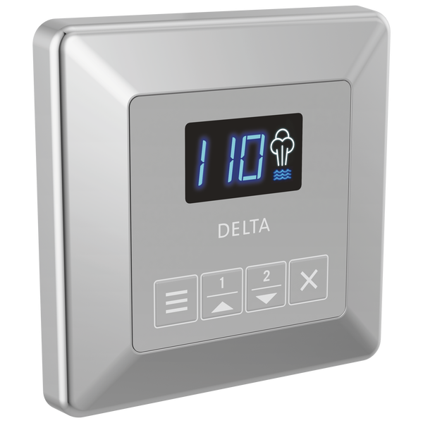 Square Steam Control in Lumicoat® Chrome EP103309PR | Delta Faucet