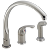 Single Handle Kitchen Faucet with Spray in Stainless 172-SSWF | Delta ...