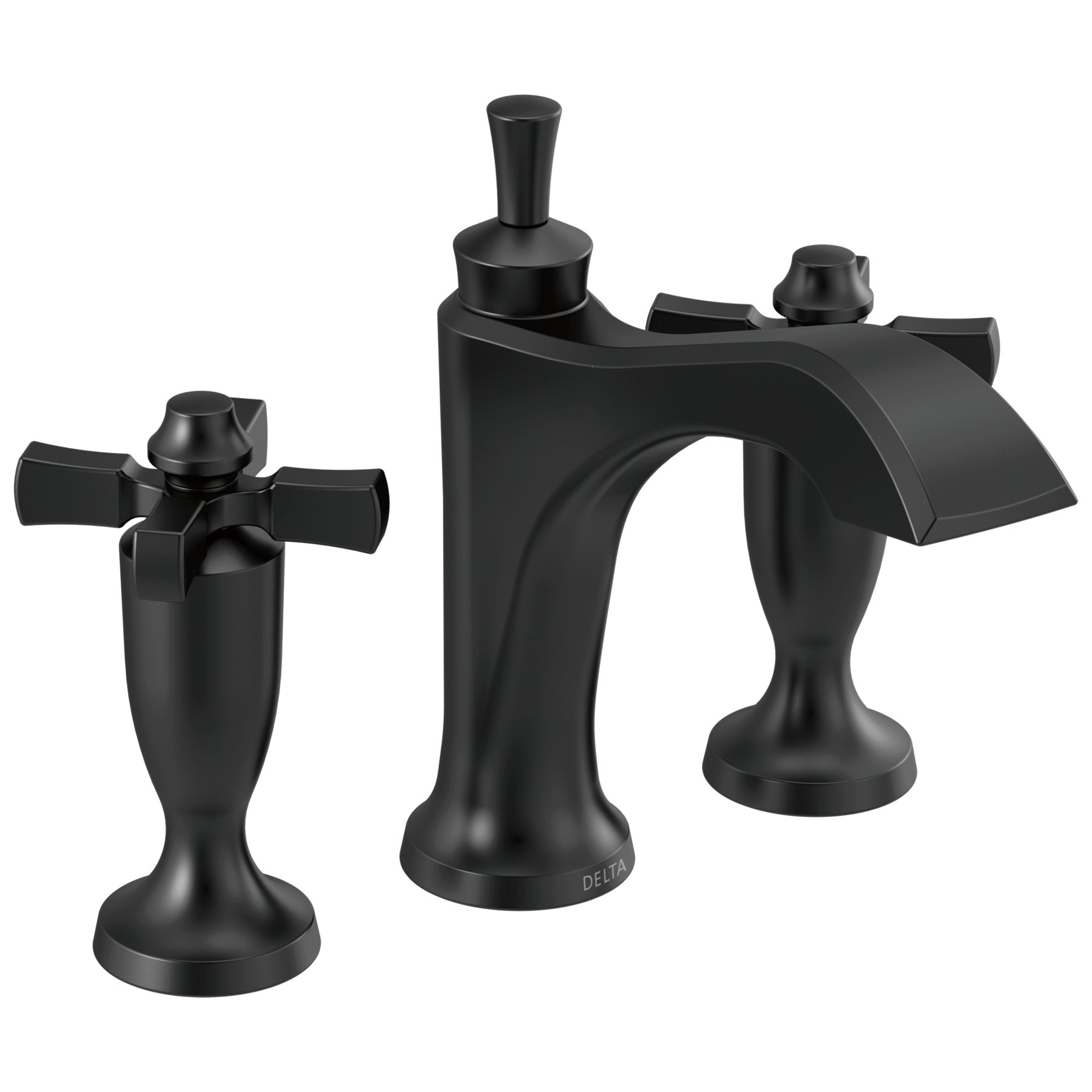 Two Handle Widespread Bathroom Faucet in Matte Black 3557-BLMPU-DST ...