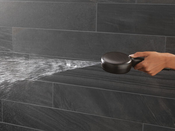 7-Setting Wall Mount Hand Shower with Cleaning Spray in Venetian Bronze ...