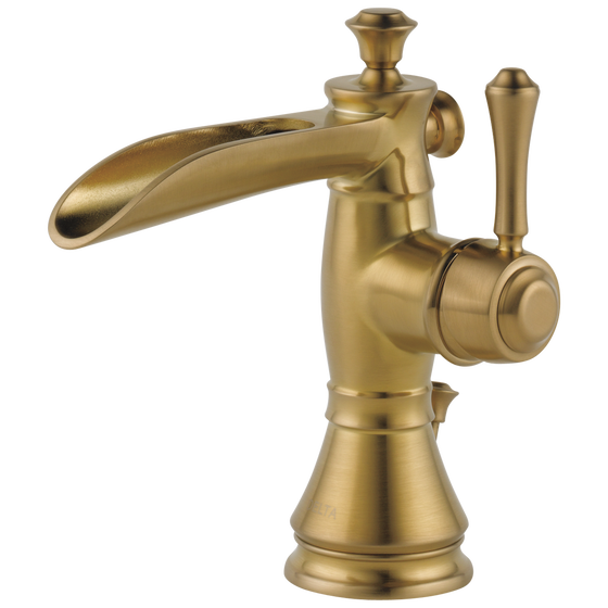 Single Handle Channel Bathroom Faucet (Recertified) in Champagne Bronze ...