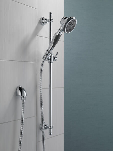 Premium 3-Setting Slide Bar Hand Shower in Chrome 57021 | Delta Faucet